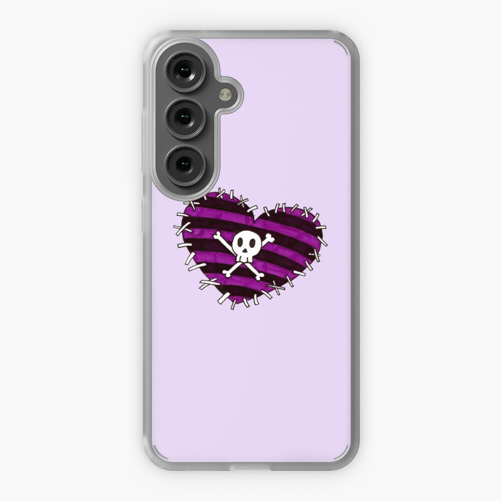 "Skull Punk Rock Heart" Sticker for Sale by cinlali | Redbubble