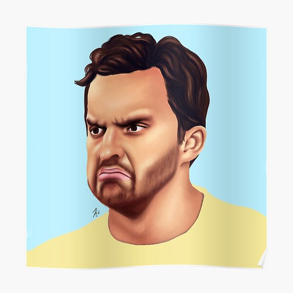 "Nick Miller Turtle Face" Poster for Sale by kyliealeksa | Redbubble