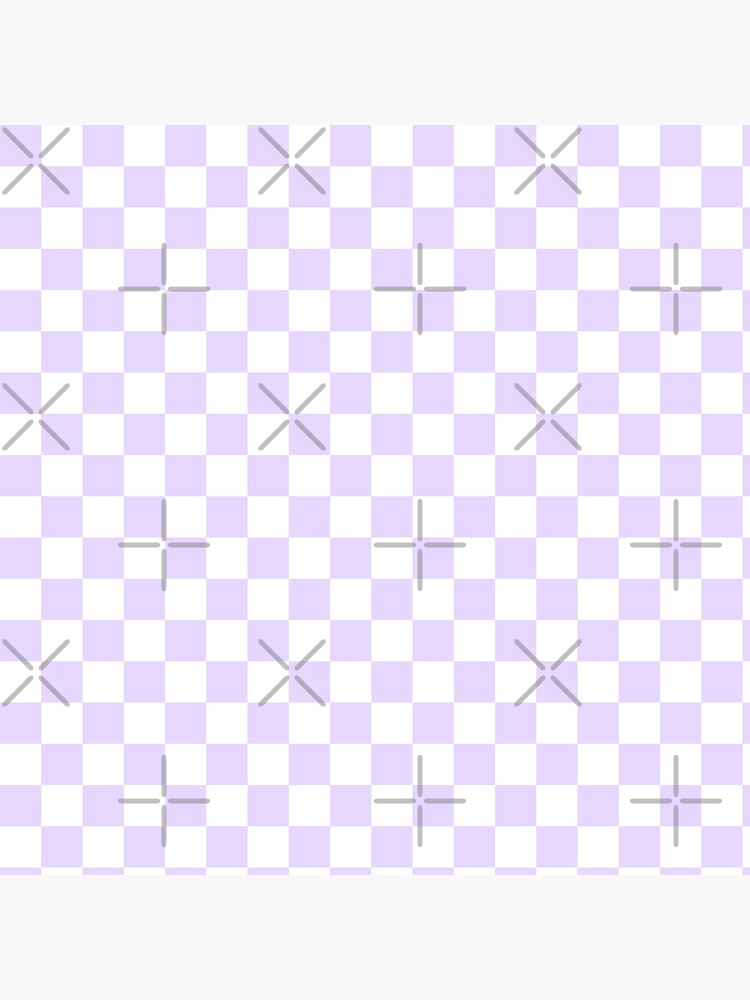 "Aesthetic Pastel Purple Checkered Pattern" Poster for Sale by ...
