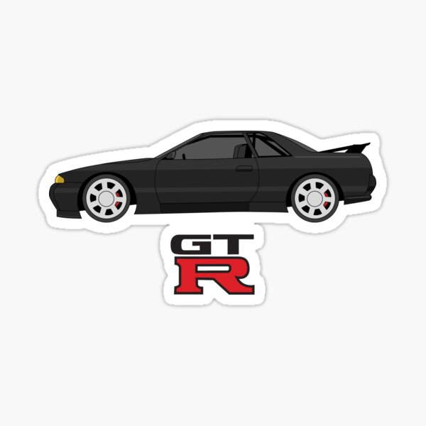 "Nissan Skyline R32 Illustration" Sticker for Sale by bashercreates ...