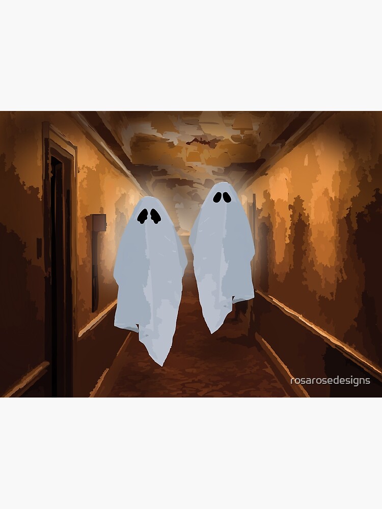 "Two Ghosts Meeting in the Hallway" Art Print for Sale by ...