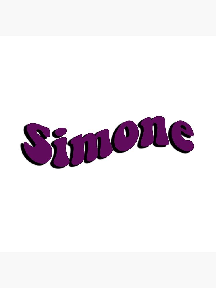 "Simone Purple Sticker Custom Name Design" Poster by PeachiesDesigns ...