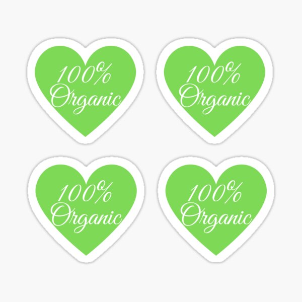 100 Organic Stickers | Redbubble