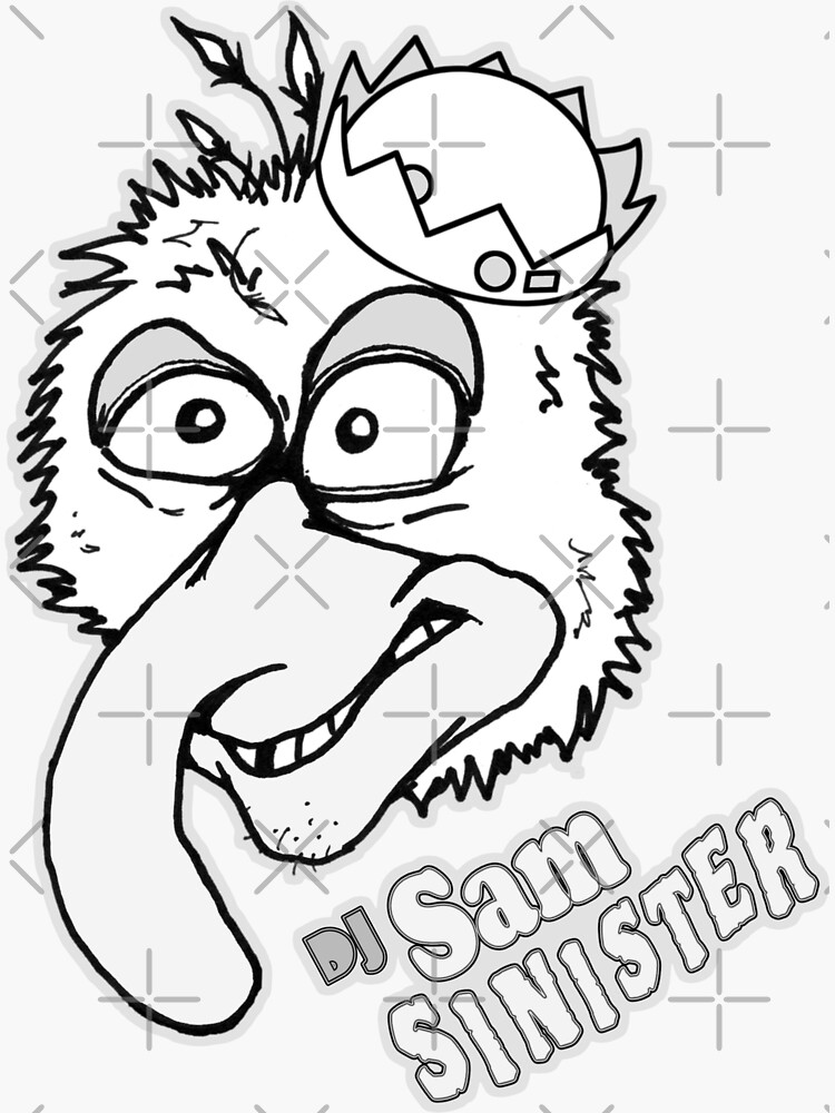 "DJ Sam Sinister Logo - 2020 (NEW)" Sticker for Sale by SamSinister ...