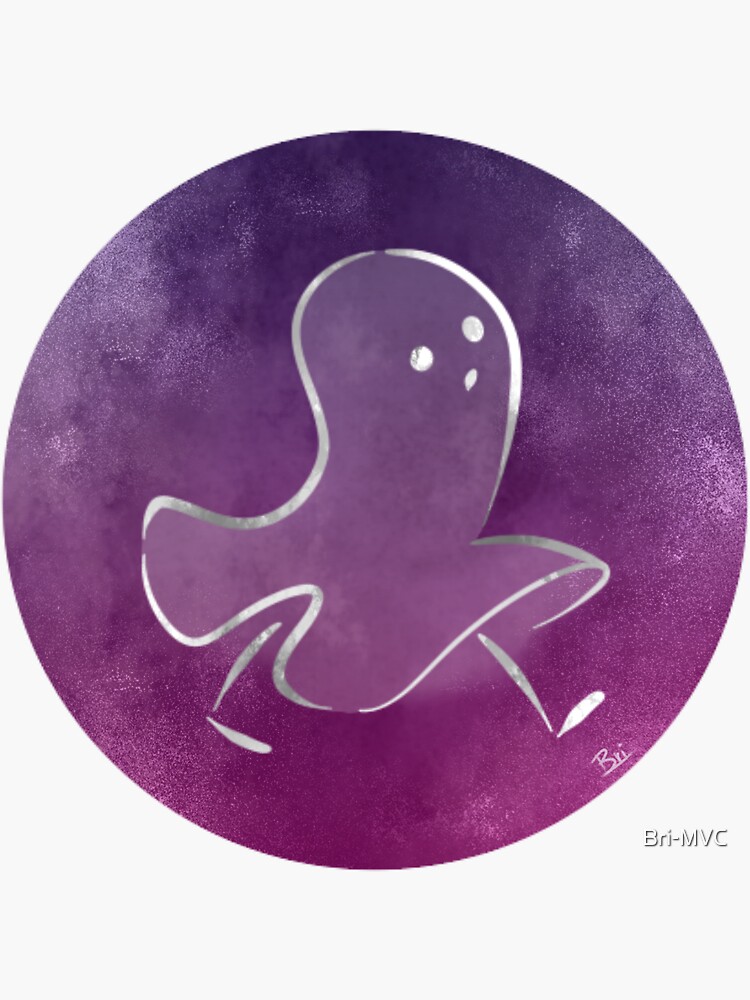 "Cute ghost with feet" Sticker by Bri-MVC | Redbubble