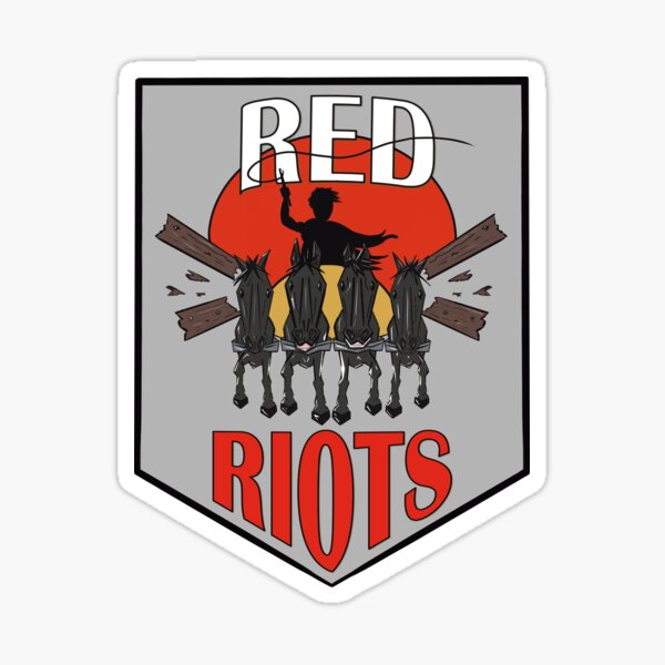"Red Riots - Chariot Racing Team" Sticker by XXICenturyAgora | Redbubble
