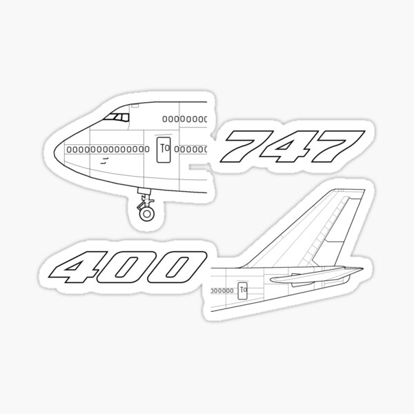 "Boeing 747-400 Details" Sticker for Sale by Avi8orGear | Redbubble