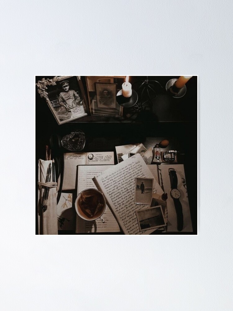 "Dark academia letters" Poster by Coco97203 | Redbubble