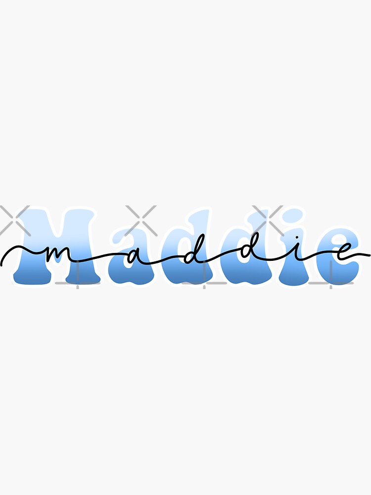 "Maddie custom" Sticker for Sale by chloemadesigns | Redbubble