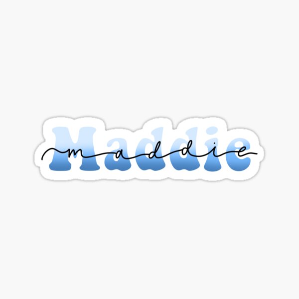 "Maddie custom" Sticker for Sale by chloemadesigns | Redbubble