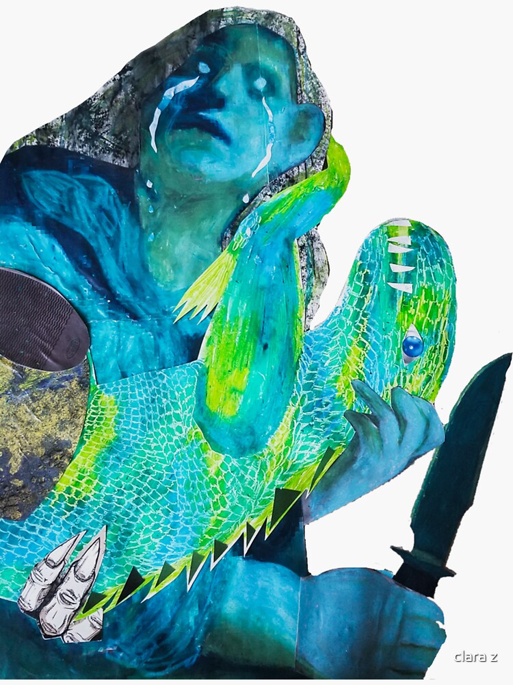 "grendel's mother" Sticker for Sale by Pacifistredhead | Redbubble