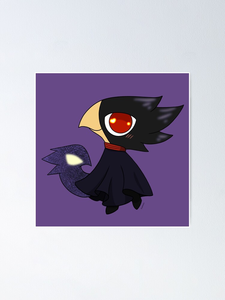 "Chibi Tokoyami" Poster for Sale by RosyRiotArt | Redbubble