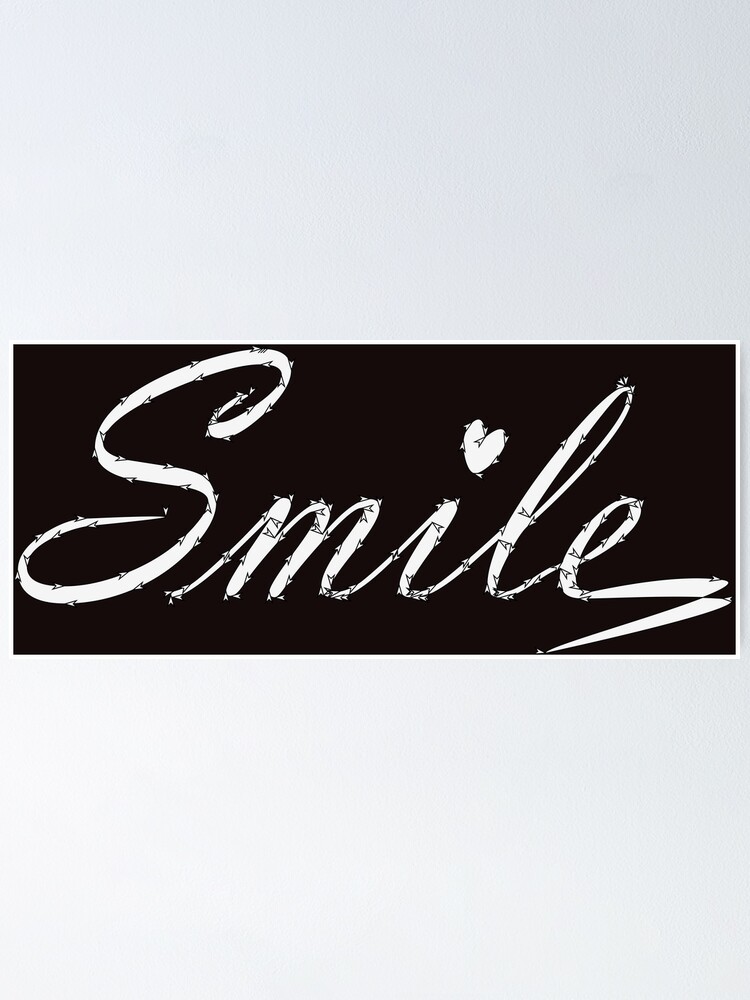 "Smile Script" Poster for Sale by jaml-12 | Redbubble