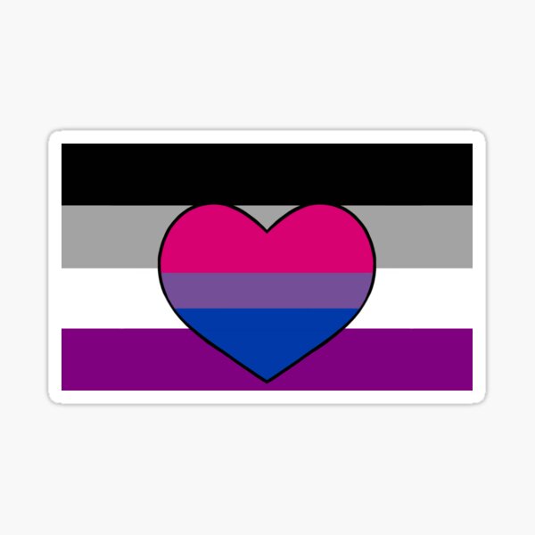 Biromantic Asexual Flag Sticker By Bobapuma Redbubble
