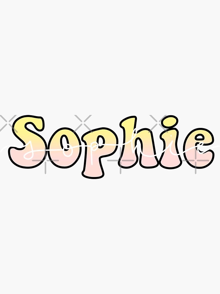 "Sophie custom" Sticker for Sale by chloemadesigns | Redbubble