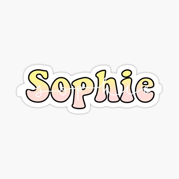 "Sophie custom" Sticker for Sale by chloemadesigns | Redbubble