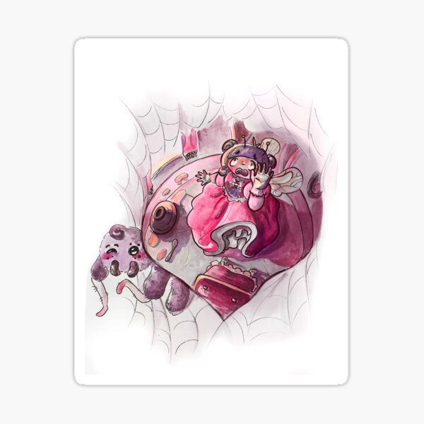 "Fairy (little Miss muffet)" Sticker for Sale by MRDartist | Redbubble