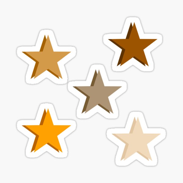 "Orange Stars" Sticker for Sale by elisesylvia05 | Redbubble