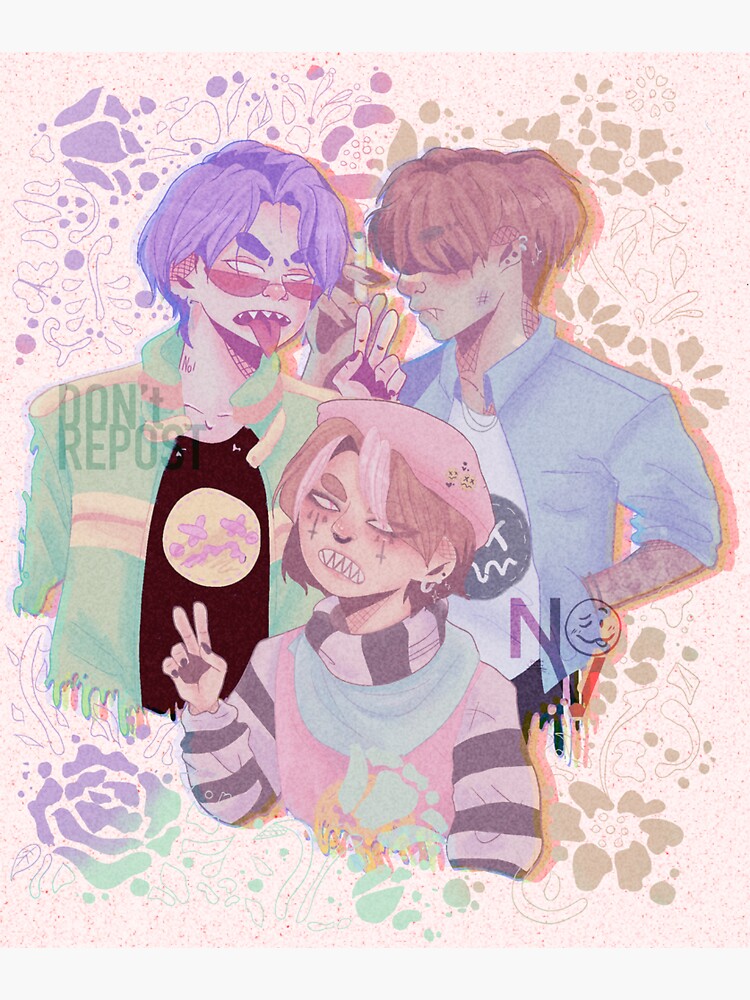 "Cool gang" Sticker by nansoup | Redbubble