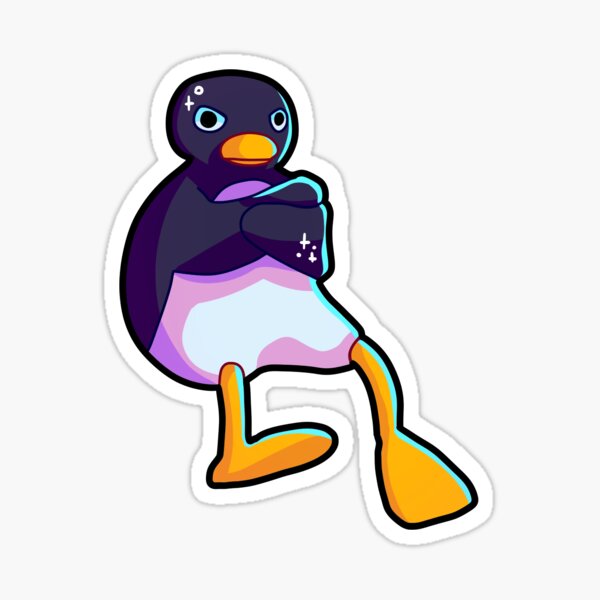 "Angry pingu #4" Sticker for Sale by lordkndy | Redbubble