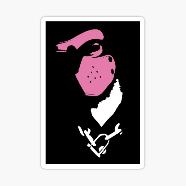 "Pink Alpha Pup" Sticker for Sale by FabDirtyUnicorn | Redbubble