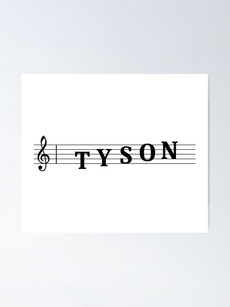 "Name Tyson" Poster for Sale by gulden | Redbubble