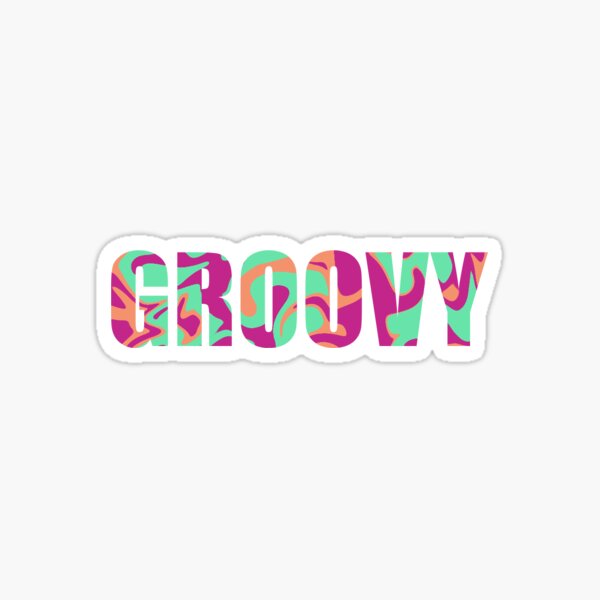 "GROOVY" Sticker by noramary21 | Redbubble