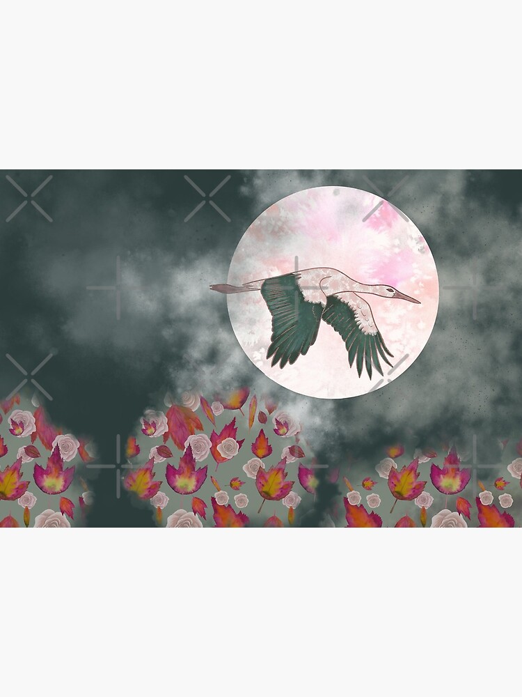 "Moonlight Stork" Mask by andreeadumez | Redbubble