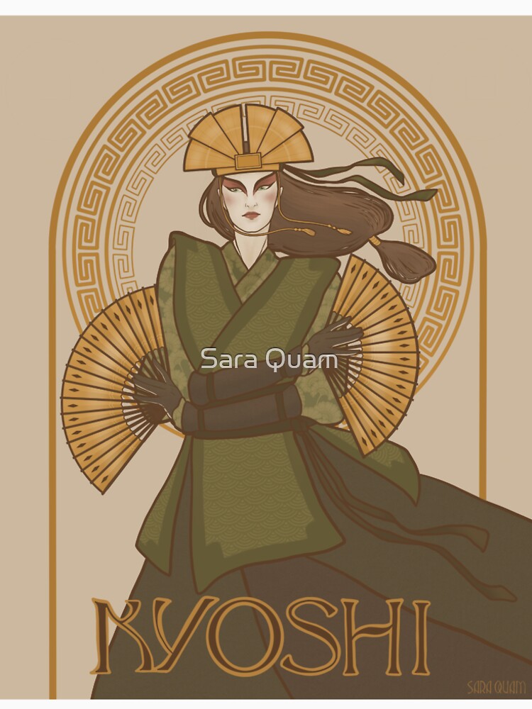 "Avatar Kyoshi" T-shirt for Sale by artbyquam | Redbubble | avatar ...