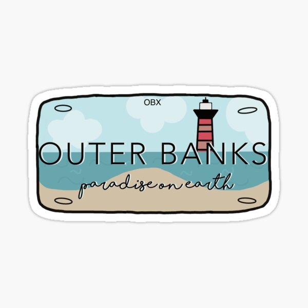 "OBX Sticker" Sticker for Sale by annaddesigns | Redbubble