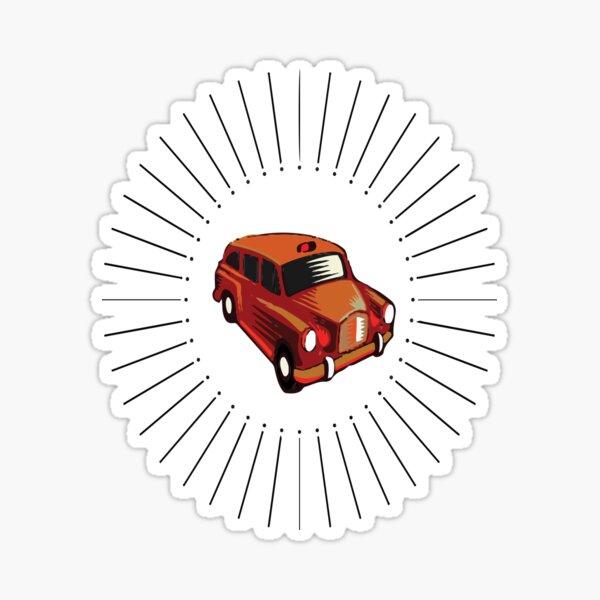 "Awesome old model car " Sticker for Sale by Asifakbar127 | Redbubble