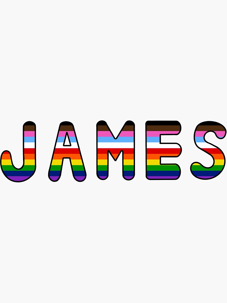 "James Name" Sticker for Sale by Lillie428 | Redbubble