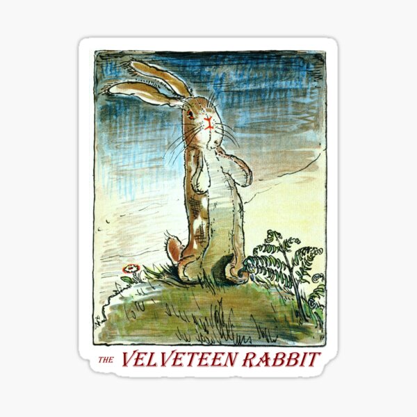 "The Velveteen Rabbit - What is Real? by Margery Williams" Sticker for ...