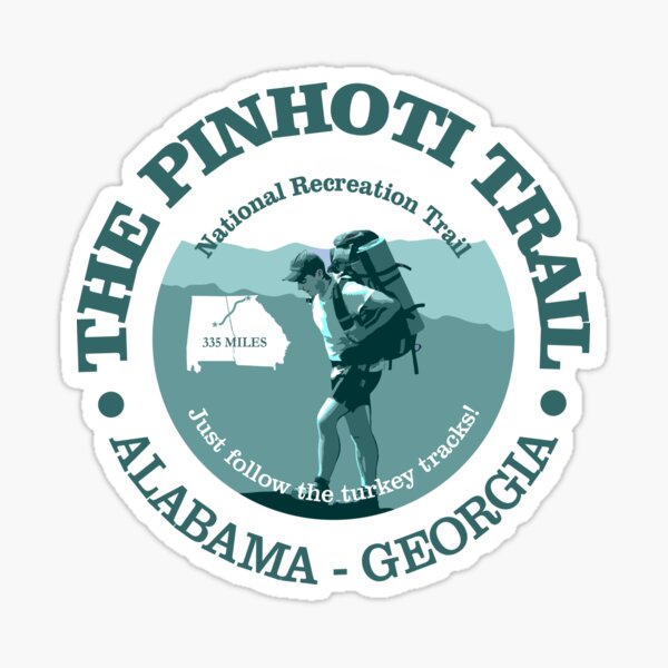 "Pinhoti Trail (T)" Sticker by curranmorgan | Redbubble