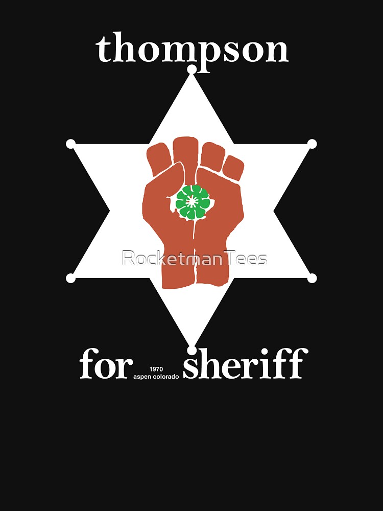 "Hunter S Thompson, Gonzo Fist " T-shirt for Sale by RocketmanTees ...