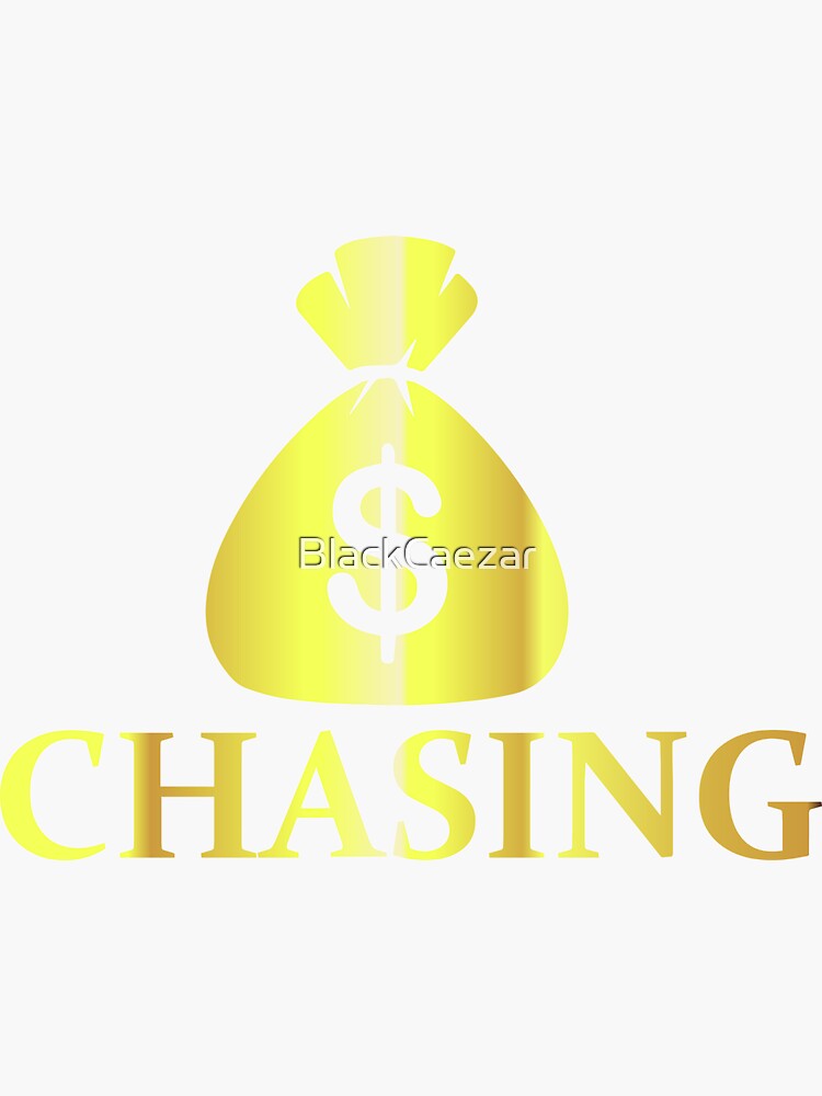 "Bag Chasing" Sticker for Sale by BlackCaezar | Redbubble