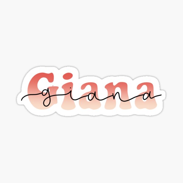 "Giana custom" Sticker for Sale by chloemadesigns | Redbubble
