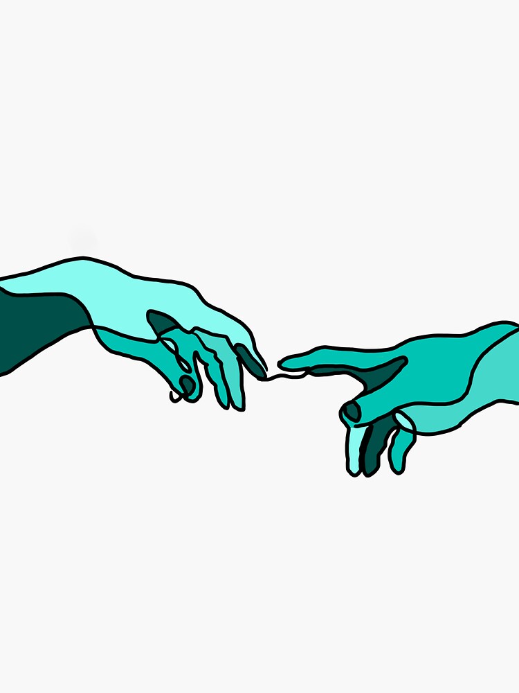 "Touch of God " Sticker for Sale by ArialleHope | Redbubble