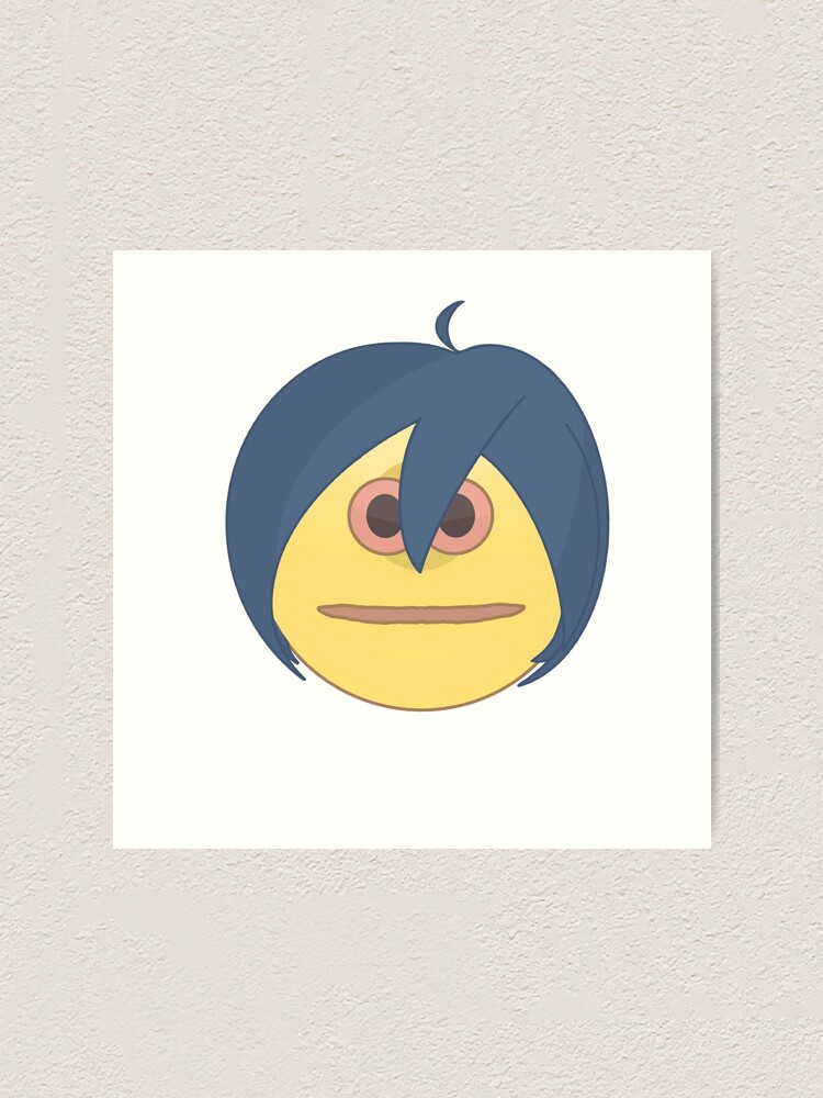 "Cursed Emoji Shuichi Saihara" Art Print for Sale by XBrxzilX | Redbubble