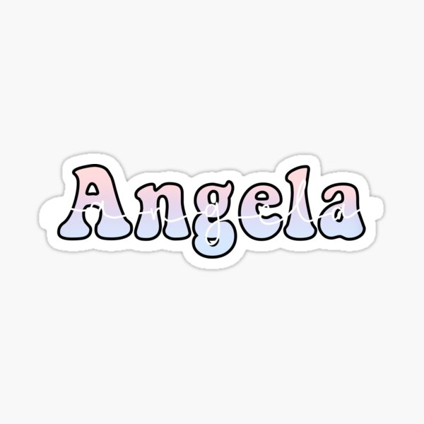 Pegatina «Angela personalizado» de chloemadesigns | Redbubble