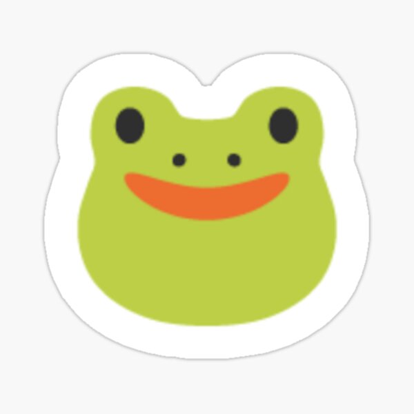 "Frog Emoji" Sticker for Sale by AngelicLivv | Redbubble