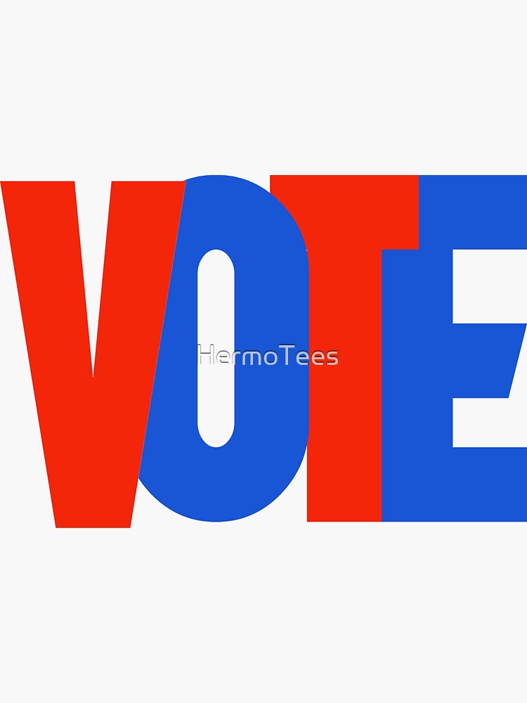"Vote: 2020 US Presidential Elections. Red, White and Blue, Word Art ...
