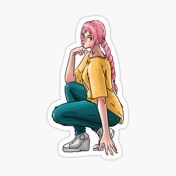 "Rebecca" Sticker by SamZhengArt | Redbubble