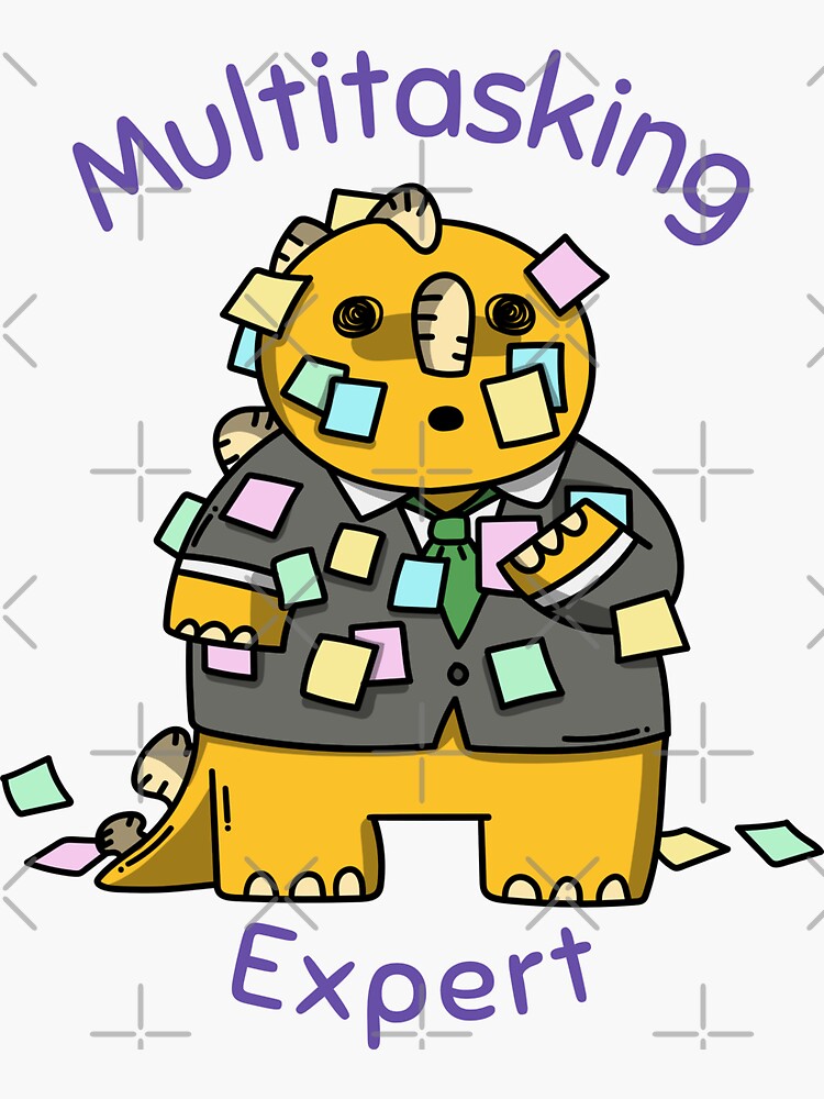 "Multitasking Experts" Sticker by J-LaD | Redbubble
