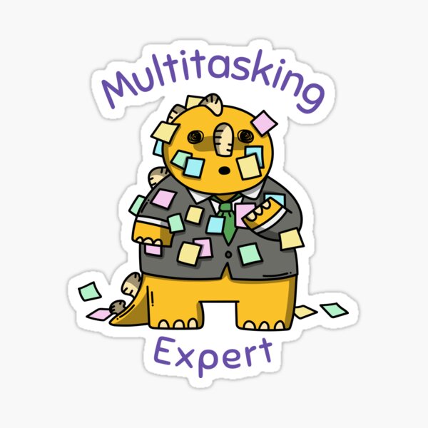 "Multitasking Experts" Sticker by J-LaD | Redbubble