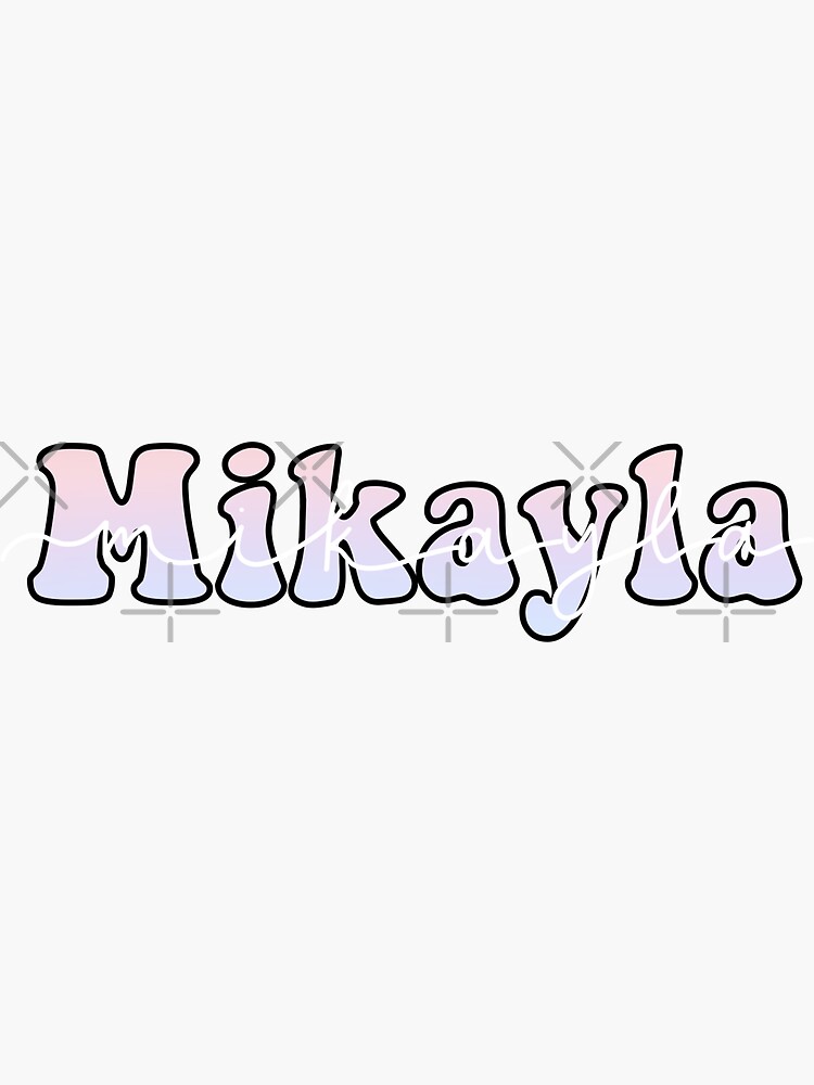 "Mikayla custom" Sticker for Sale by chloemadesigns | Redbubble