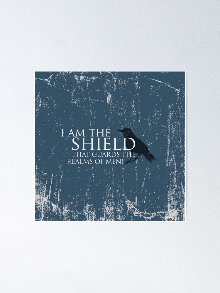 "Night’s Watch Shield" Poster for Sale by claudiatoman | Redbubble