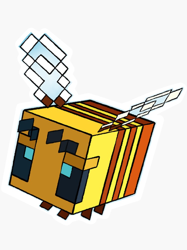 Pegatina «Pegatina Minecraft Bee Cute» de Koree13 | Redbubble