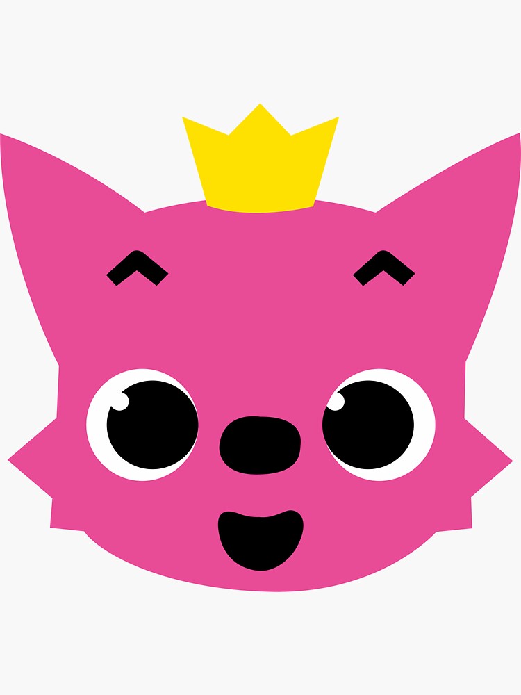 "Pink Fong Portrait" Sticker for Sale by FongFotos | Redbubble