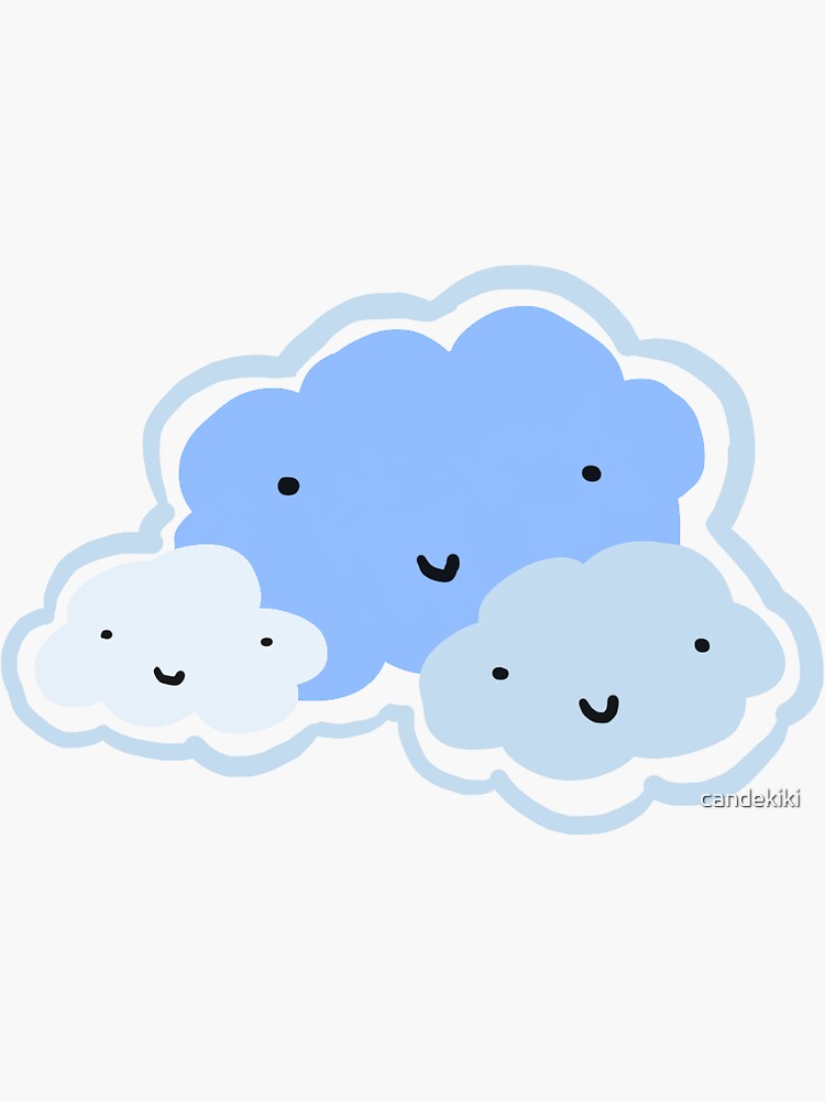 "cute cloud" Sticker by candekiki | Redbubble